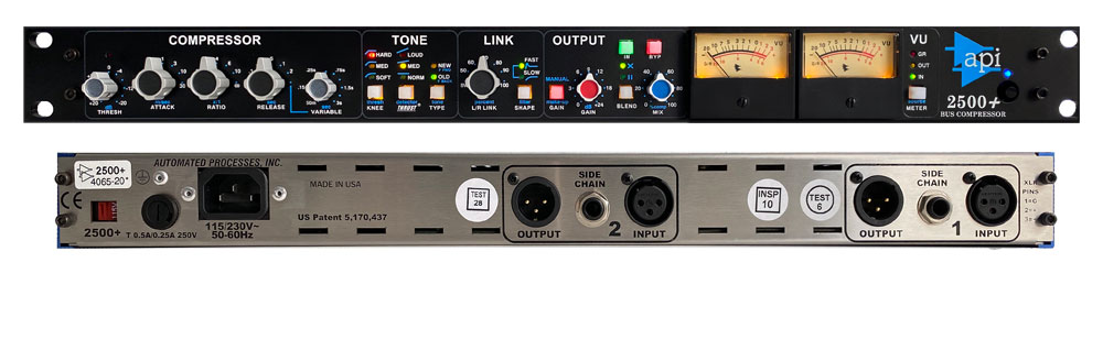 API 2500+, el famoso compresor de bus evoluciona con compresión paralela | Hispasonic